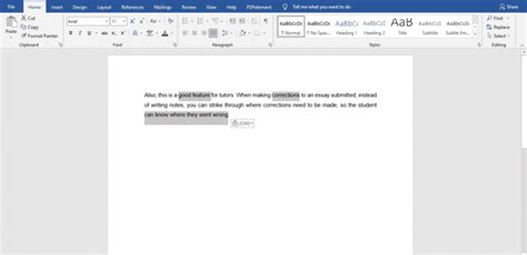 How To Draw A Line Through Text In A Microsoft Word Document