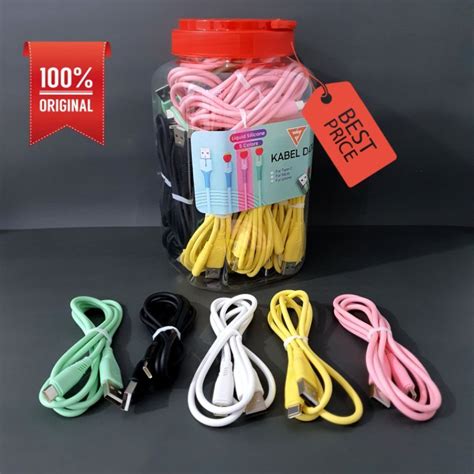 Jual Kabel Data Premium A Micro Usb Type C Kabel Toples Kabel Data Macaron Shopee