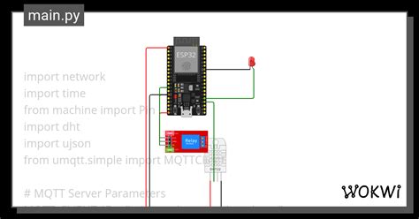 Micropython Sensor With Relay And Led Wokwi Esp32 Stm32 Arduino