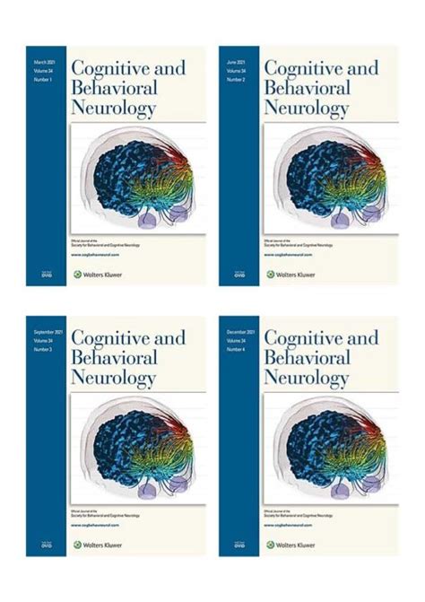 Cognitive And Behavioral Neurology 2021 Full Archives True Pdf Medicine Ebooks And Courses
