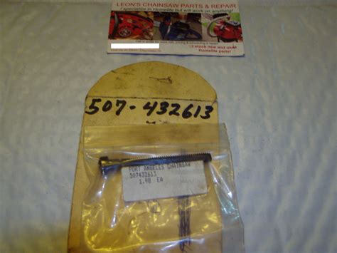 Nos Partner P38 Chainsaw Guide Bar Adjuster Screw 507432613