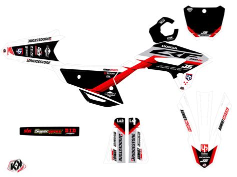 kit déco motocross honda replica team js k Kutvek