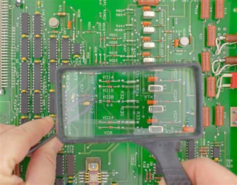 Quality Control Of Electronic Components Stock Image Image Of Device Microchip