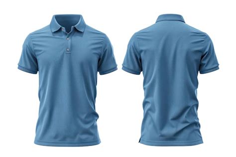 Premium Photo Plain Navy Or Dark Blue Polo Tshirt Mockup Design Front