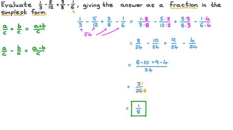 Evaluate Fractions