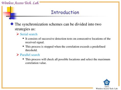 Ppt Uwb Synchronization Powerpoint Presentation Free Download Id