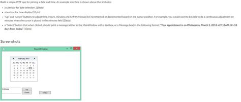 Solved Using Wpf And C Do Not Copy And Paste The Wrong Chegg