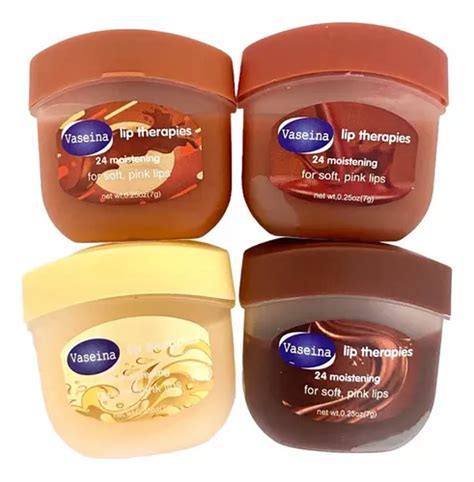 Kit De 4 Bálsamos Labial Humectante Hidratante Chocolate