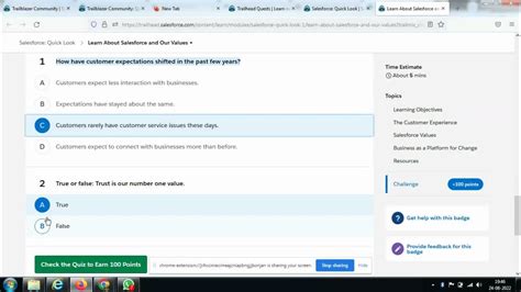 Learn About Salesforce And Our Values Salesforce Quick Look Salesforce Trailhead Crm