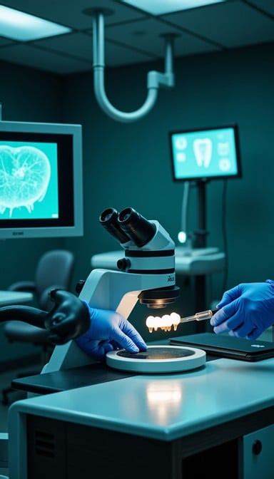 Free Microscopic Tooth Analysis Image Dental Microscope Laboratory