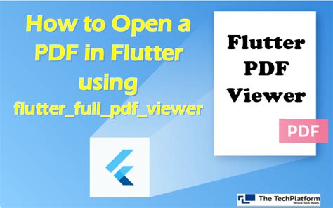 What Is Flutter Pdf Viewer How To Open A Pdf In Flutter Using Flutterfullpdfviewer