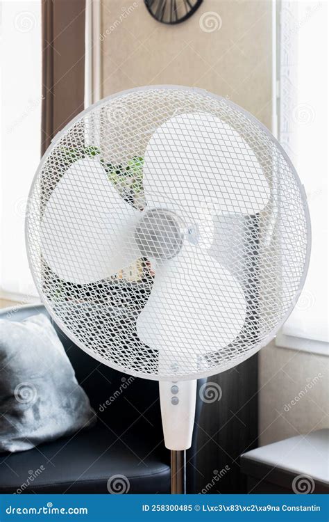 Pedestal Fan Stock Image Image Of Object White Wind 258300485