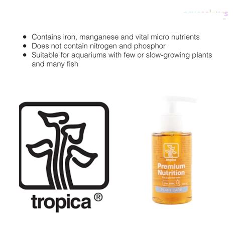 Tropica Plant Growth Premium Fertiliser Tropica Plant Growth Premium