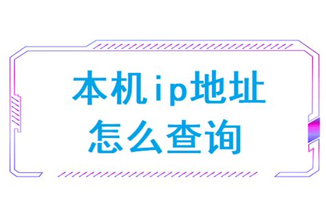 本机ip地址怎么查询（本机ip地址查询地址）万商数源