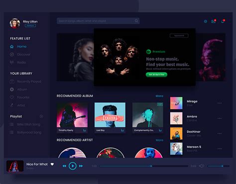 Spotify Web And App Redesign For Listening Best Music On Behance
