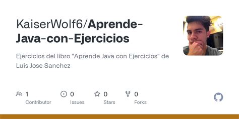 github kaiserwolf6 aprende java con ejercicios ejercicios del libro