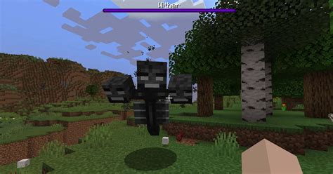 Download The Unstoppable Minecraft Wither Boss On The Battlefield Wallpaper
