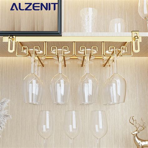 주방 기능 와인 글라스 홀더 스테인레스 스틸 컵 홀더 캐비닛 스템웨어 정리함 보관 랙 액세서리 Aliexpress