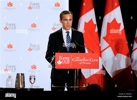 Mark Carney Governor Bank Of Canada And Chairman Of Financial