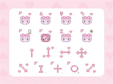 Purple Kitty Cursor Pack ♡ Petalpxl On Tumblr