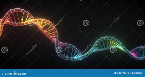 Illustrative Depiction Of Nucleic Acid Double Helix With Connected Nucleic Acid Molecules Often