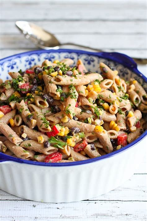 Southwestern Pasta Salad With Yogurt Salsa Dressing Recipe Cookin Cnauck