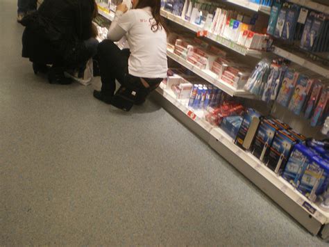 Thong Voyeur Supermarket Employee