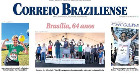Capa Correio Braziliense Segunda 22 De Abril De 2024