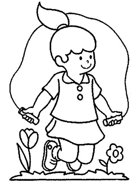 Desenhos De Menina De Alongamento Para Colorir E Imprimir