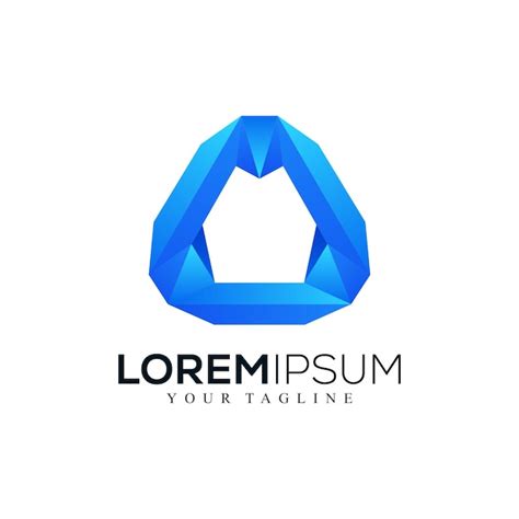 Premium Vector Abstract Crystal Logo Design