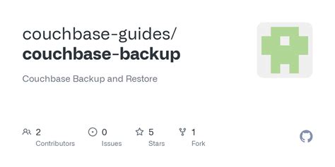 Github Couchbase Guidescouchbase Backup Couchbase Backup And Restore