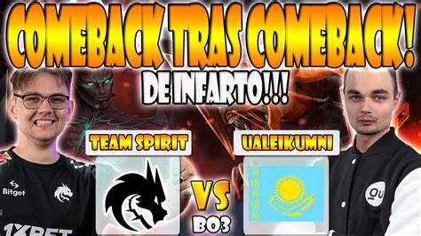 Team Spirit Vs Ualeikumnihao Bo3 Yatoro Collapse Larl Dpc Eeu 2023