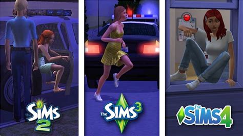 Sims 2 Vs Sims 3 Vs Sims 4 Sneak Out Youtube