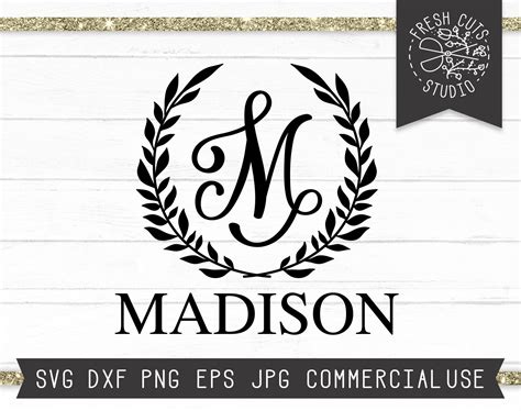 Initial Svg File Instant Download Monogram Letters Font Svg Etsy Norway