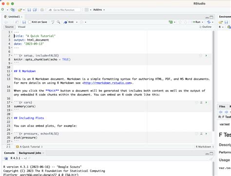 A Gentle Introduction To Using R Markdown MachineLearningMastery