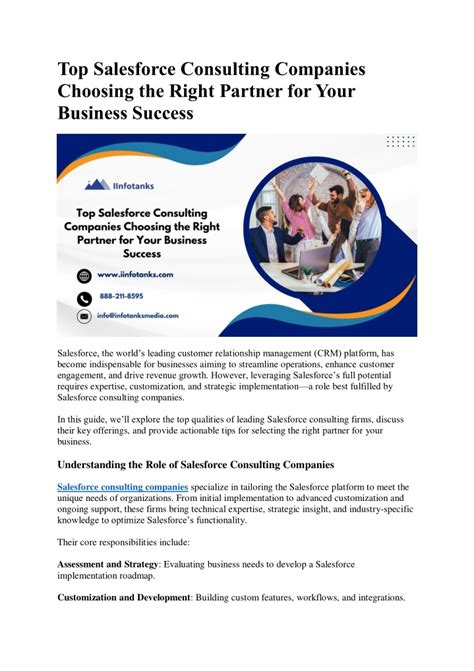 Ppt Top Salesforce Consulting Companies Choosing The Right Partner For Your Business Success