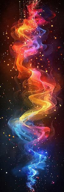 Neon Stick Graph Premium Ai Generated Image