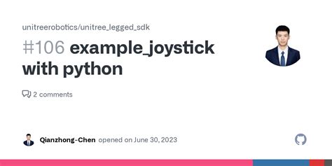 Example Joystick With Python Issue 106 Unitreerobotics Unitree
