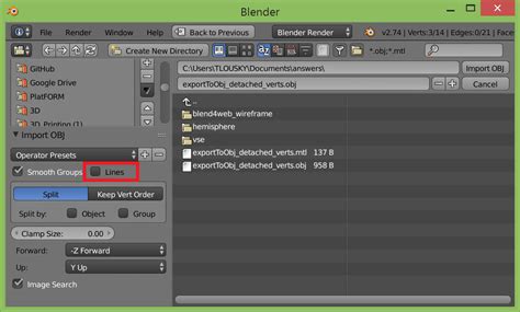 can i export as obj without losing unconnected vertices blender
