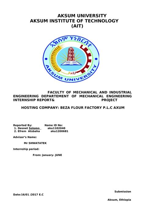 Dddddddddd Pdf Aksum University Aksum Institute Of Technology Ait