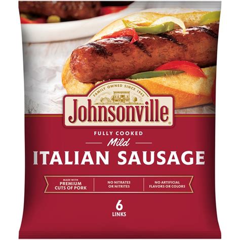 Johnsonville Mild Italian Sausage 6 Ct Instacart