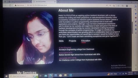 Github Muddampoojithaapersonalportfolio Hii I Created My Personal Portfolio Using Html And Css