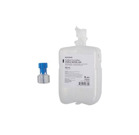 Mckesson Humidifier Sterile Water With Adapter 550ml Core Gpo