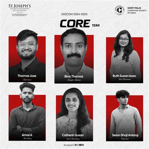 hi everyone😊 the csi sjcet chapter is thrilled 🤩 to announce its newly