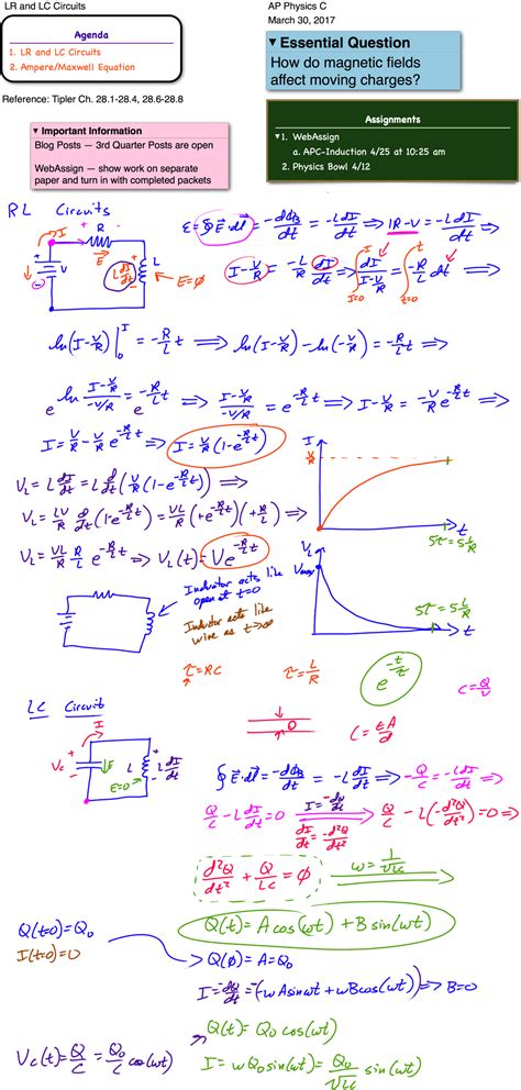 Lr And Lc Circuits Ap Physics C