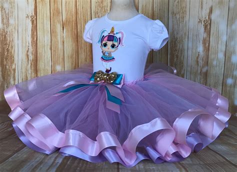 Lol Surprise Doll Unicorn Tutu Set Unicorn Birthday Outfit Little
