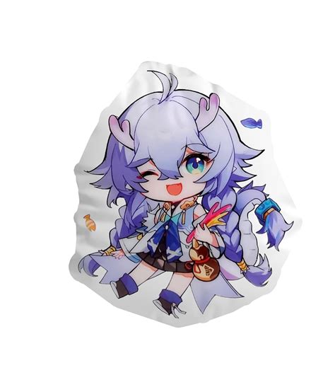 Pillow Chibi Honkai Star Rail Bailu Etsy