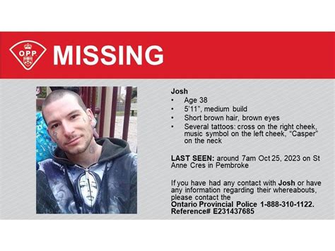 Upper Ottawa Valley Opp Asks For Help Finding Missing Man In Pembroke
