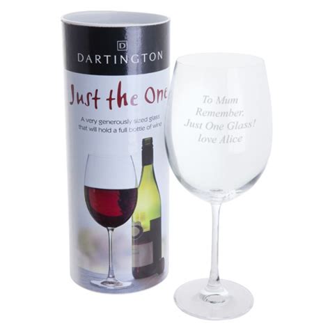 Personalised Dartington Just The One Giant Wine Glass The T Experience