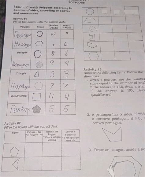 POLYGONS Lesson Classify Polygons According StudyX